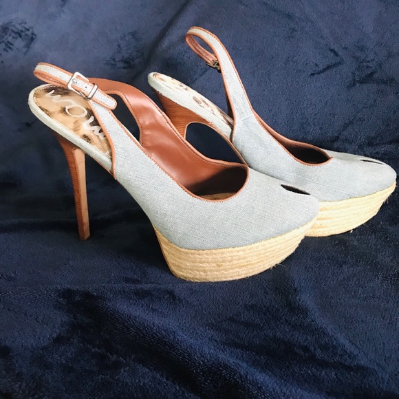 Sam Edelman | Shoes | Sam Edelman Novato Denim Stiletto | Poshmark